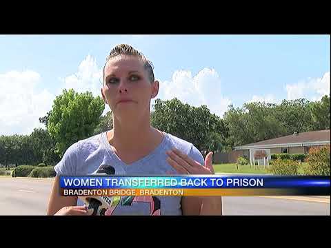 Video: Bradenton Bridge Women transfered back to prison 5am June 21, 2018