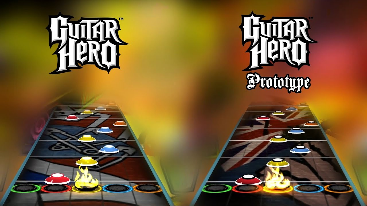 Guitar Hero 1 Prototype - "All of This" Chart Comparison - YouTube
