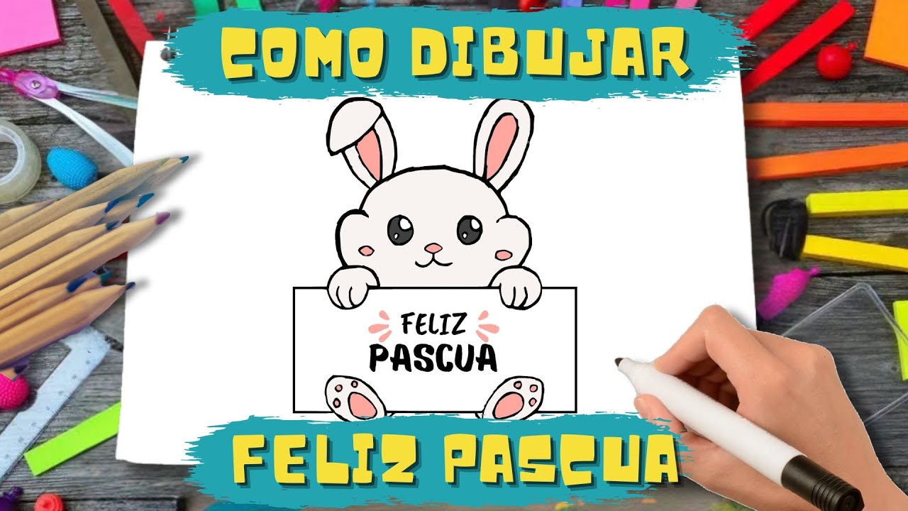 Como Dibujar Feliz Pascua | Paso a Paso - YouTube