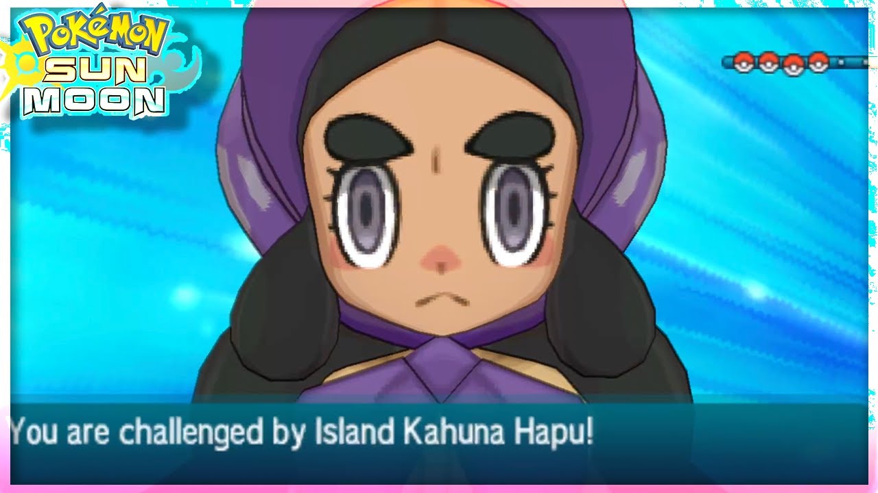 Pokemon Sun & Moon - Elite Four Hapu Champion Battle! - YouTube