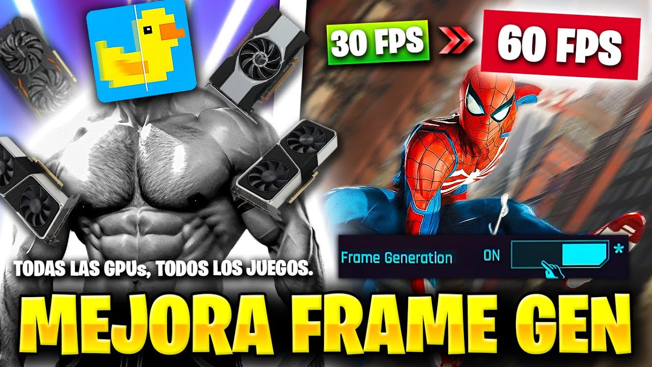 LOSSLESS SCALING (no es FSR 3.0) MEJORA FRAME GENERATION para TODAS las ...