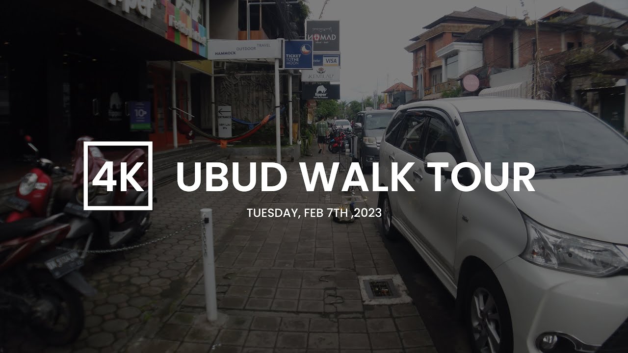 4K Virtual Ubud Now Walk Tour , Bali, Indonesia - City Walks asmr with ...