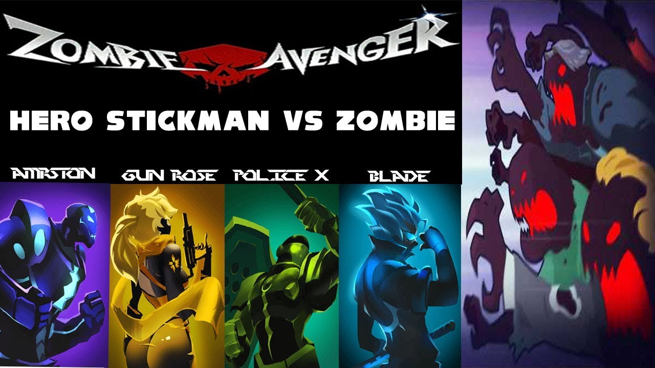 Hero Stickman - Zombie Avengers: stickman War Z - YouTube
