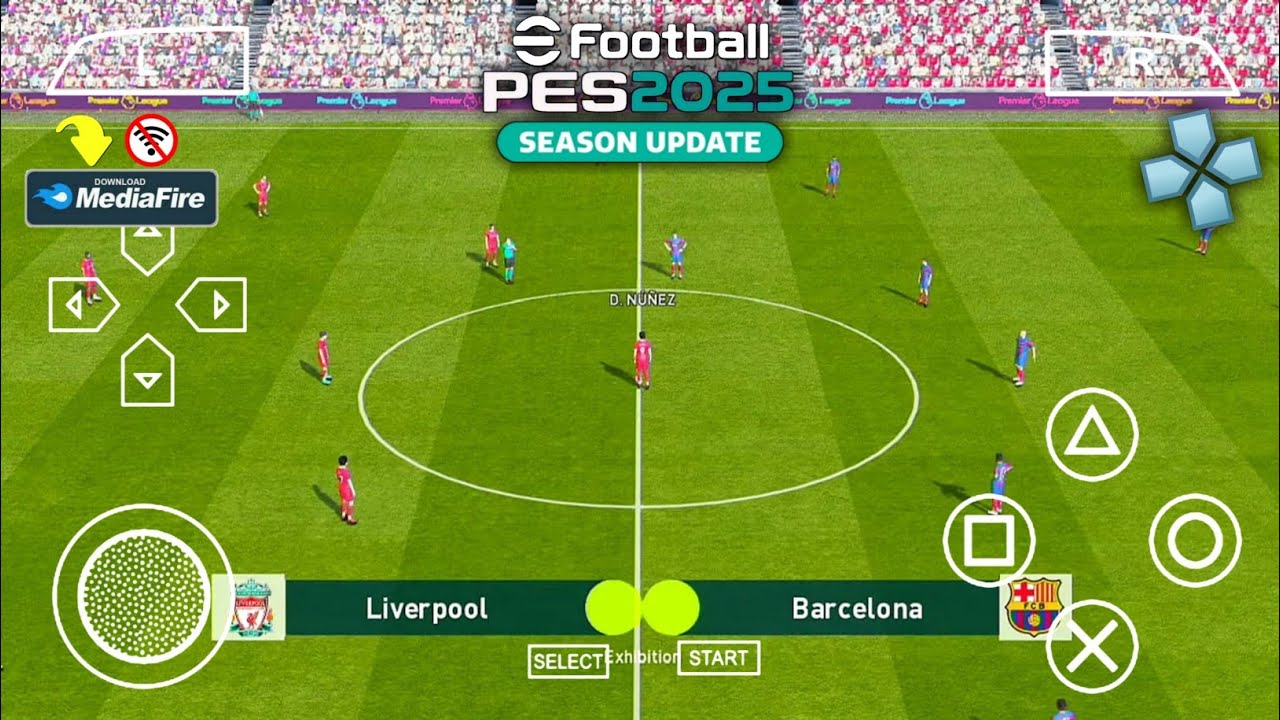 MAIN eFOOTBALL PES 2025 PPSSPP CAMERA PS5 ANDROID OFFLINE NEW KITS ...
