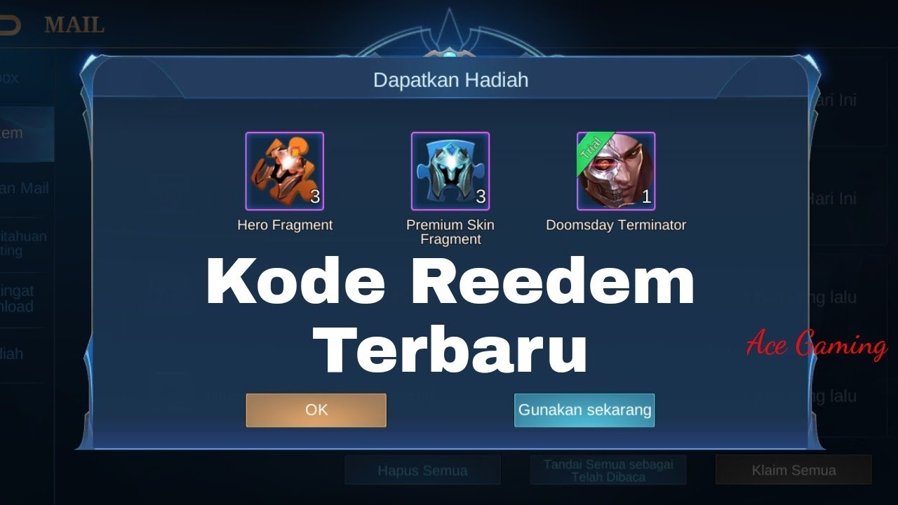 Kode Reedem Mobile Legends Terbaru - YouTube