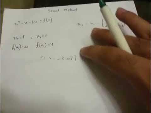 Numerical Analysis: Secant Method - YouTube