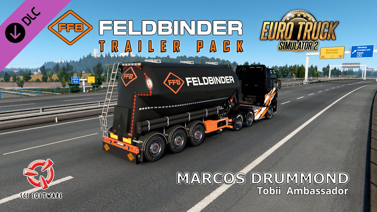 Apresentação da Nova DLC para ETS 2 - Feldbinder Trailer Pack DLC - EUT ...
