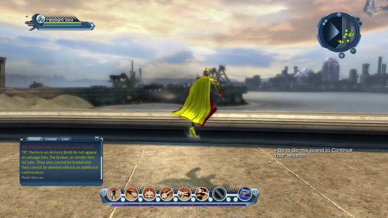 DC Universe Online using Speedster Character - YouTube