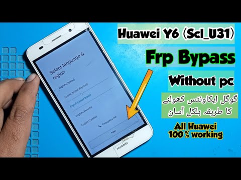 Huawei scl u31 frp bypass|Huawei y6 frp bypass|Huawei y6 scl u31 Google account remove|