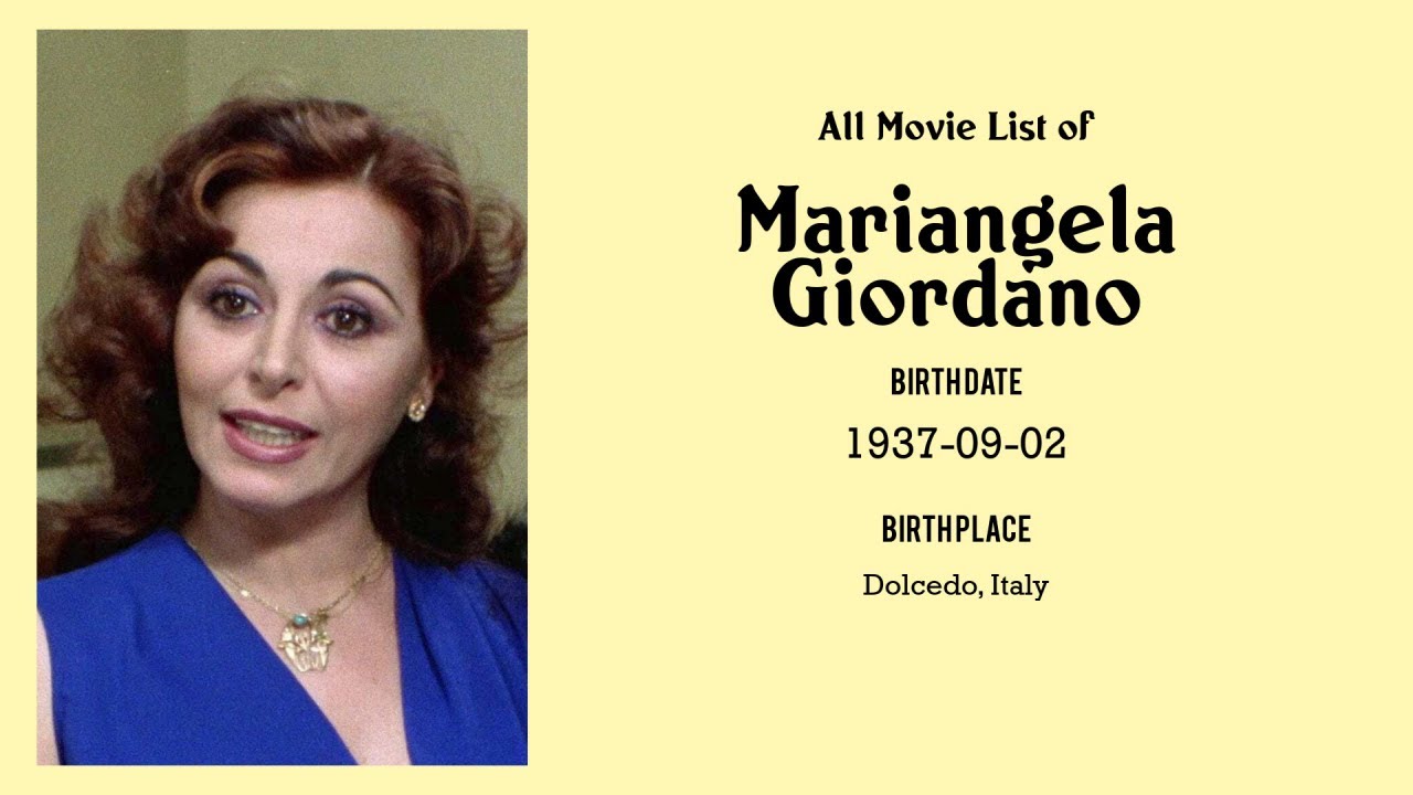 Mariangela Giordano Movies list Mariangela Giordano| Filmography of ...
