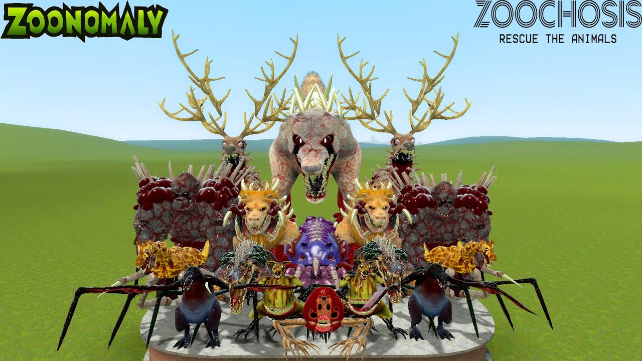 Build a huge Zoochosis and Zoonomaly Monster team in Garry's Mod - YouTube