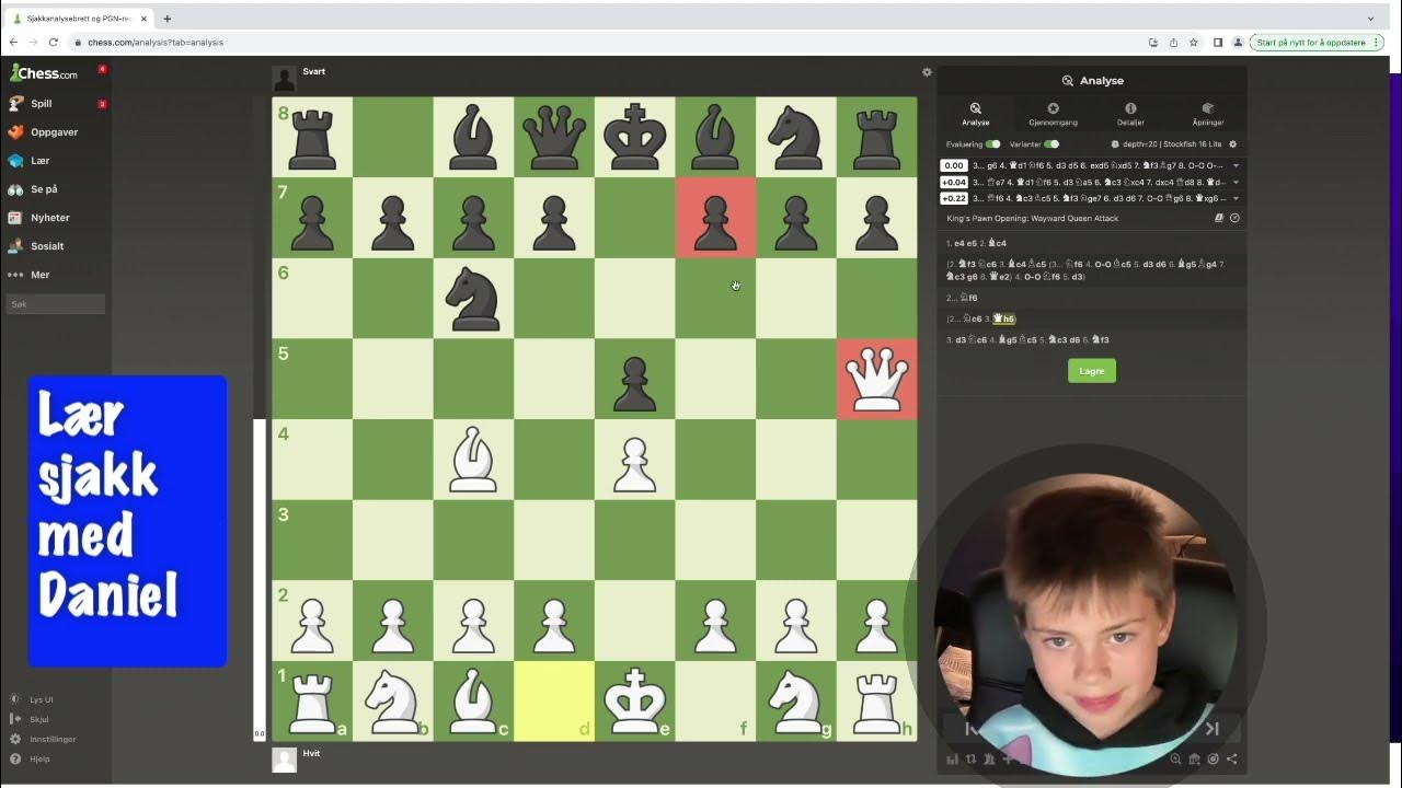 Sjakk kurs kap 3 - Hvordan åpne et sjakk parti - Åpning - YouTube