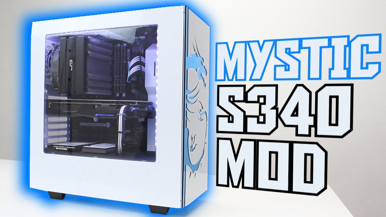 Modded NZXT S340 Gaming PC Time Lapse Build - YouTube