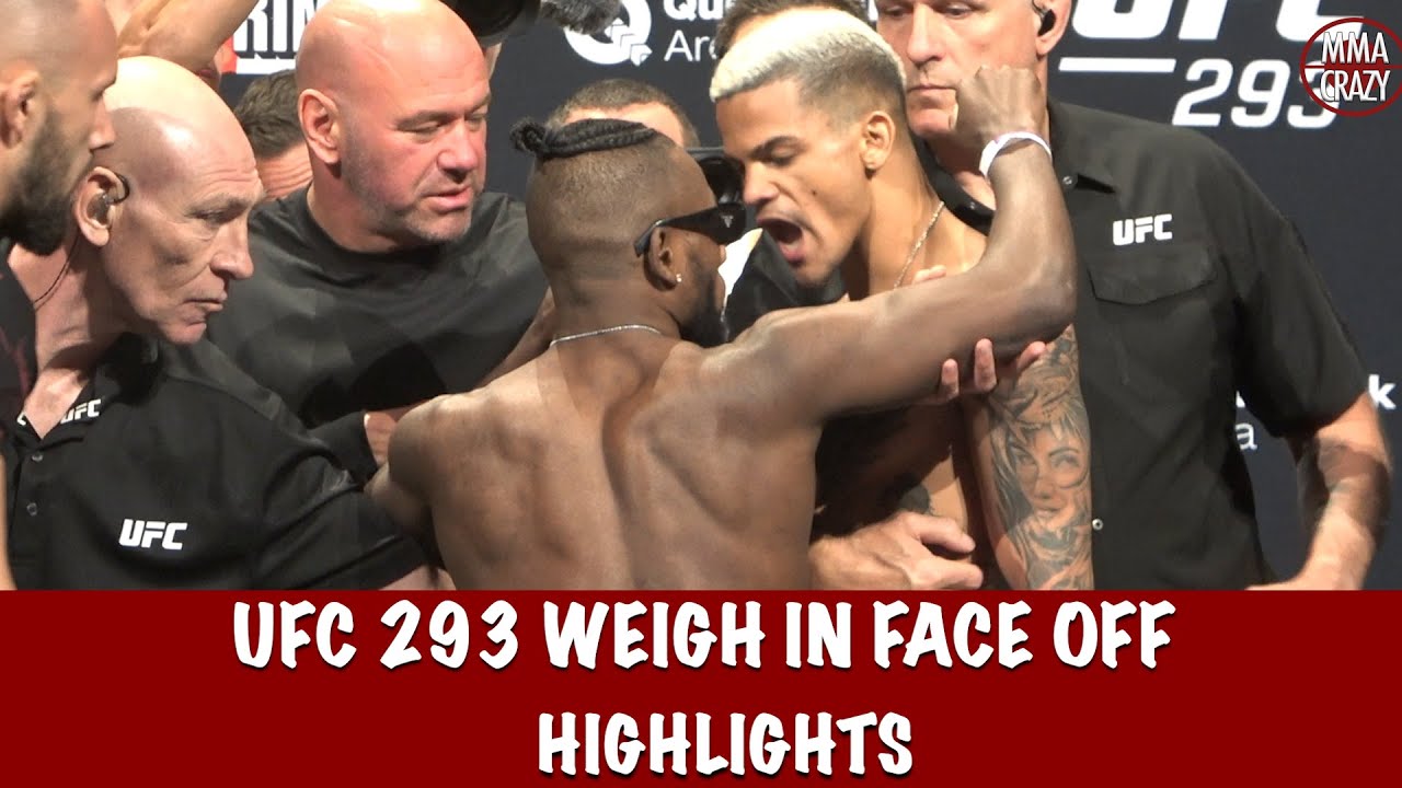 Full UFC 293: Weigh in Face Off Highlights - YouTube