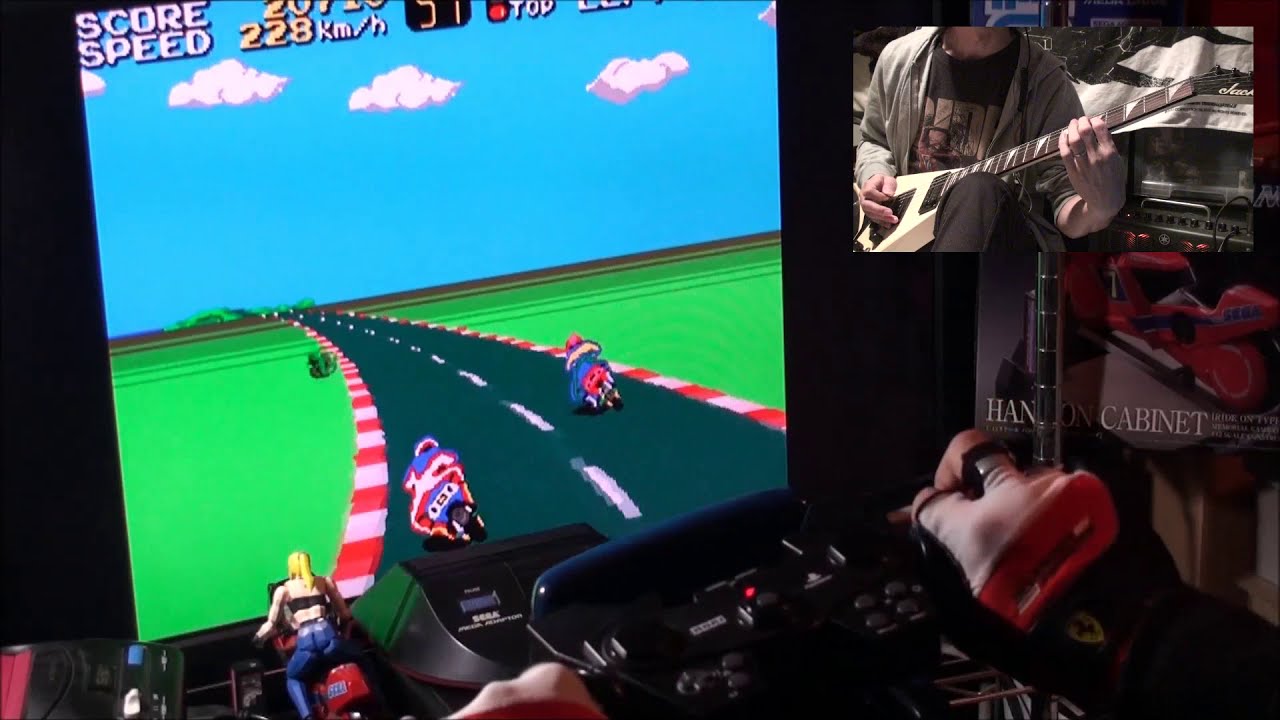 HANG ON Mk3 on MegaDrive FMSound and Guitar - YouTube
