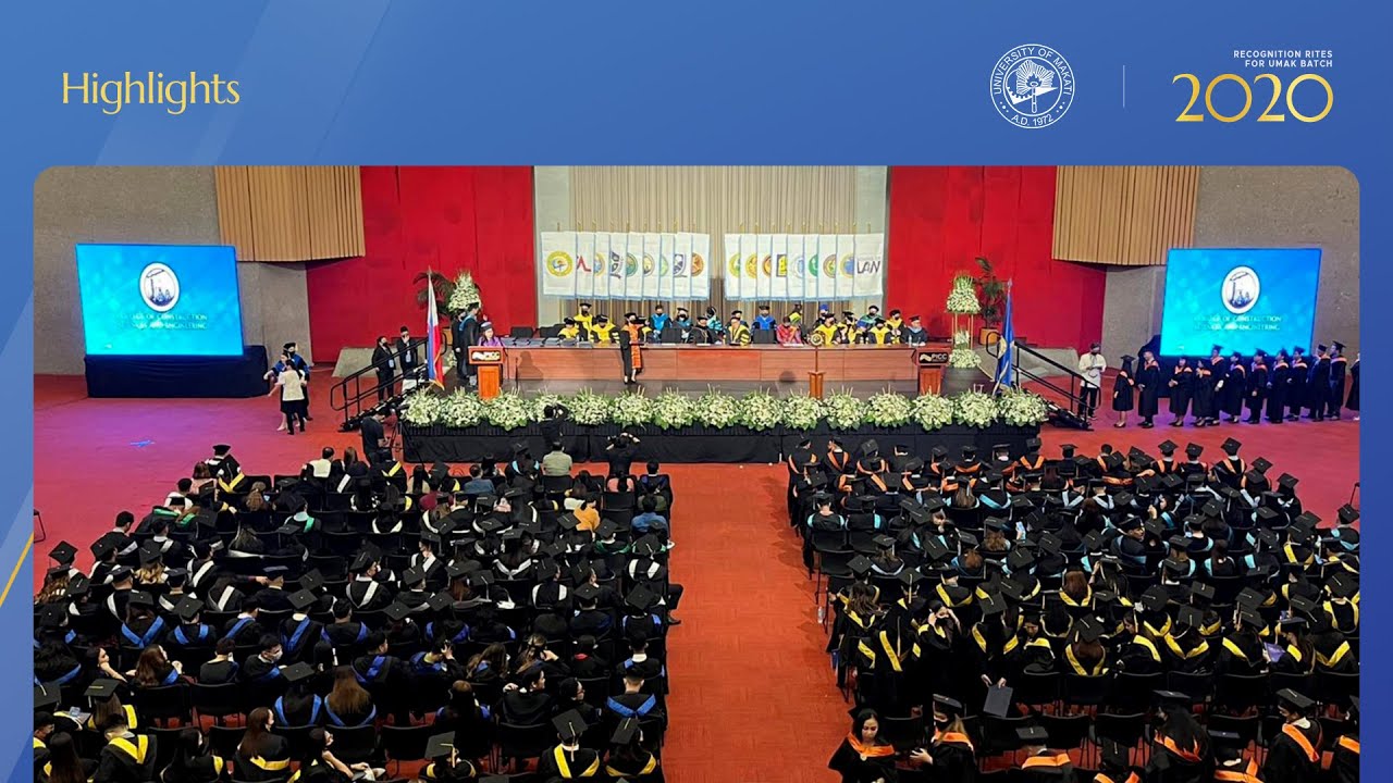 Recognition Rites for UMak Batch 2020 [Highlights] | November 30, 2022 ...