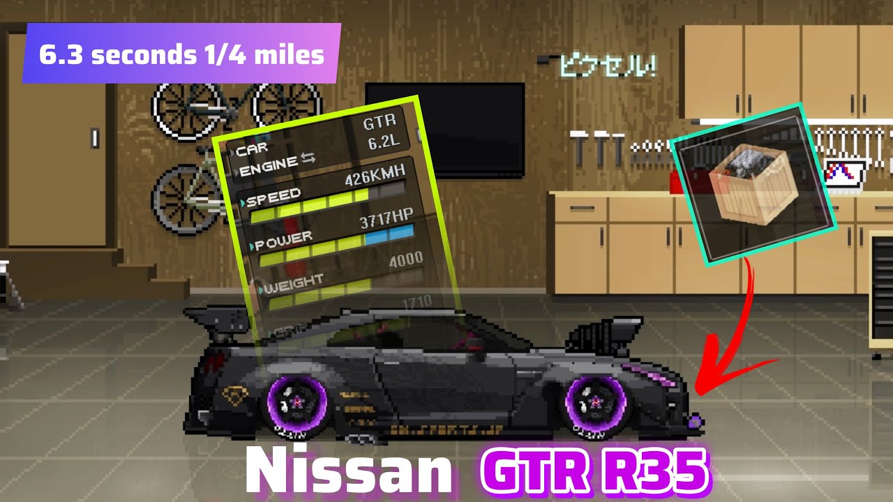 GTR Build: stock to legend|| pixal car racer|| GTR Build - YouTube