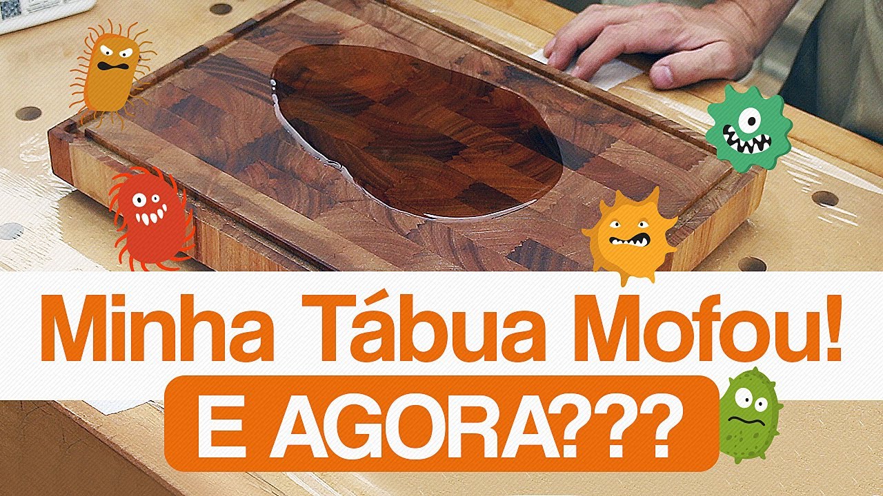 Minha tábua mofou - Como limpar tabua de corte - YouTube
