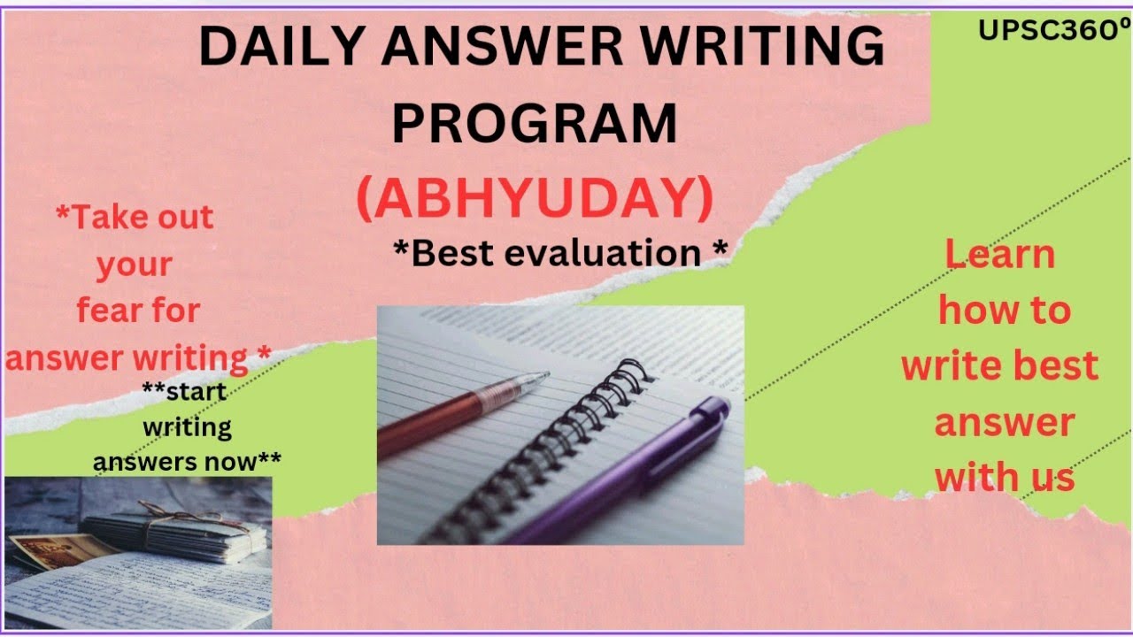 Daily answer writing program(Abhyuday) #upsc360⁰ #mains # ...