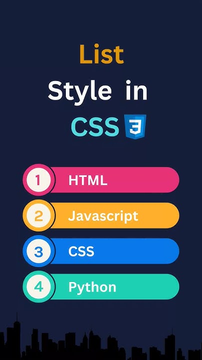 list-style property to control the appearance of list items #css #html ...