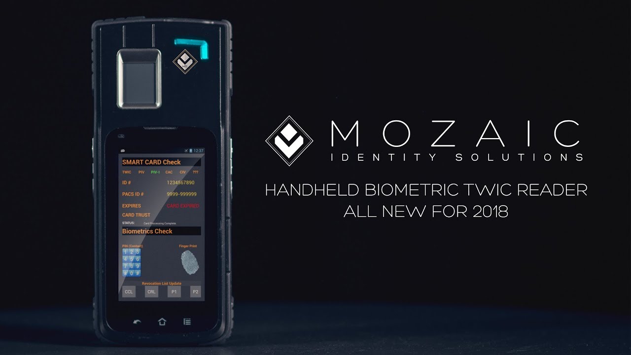 Mozaic ID Biometric Handheld TWIC reader introduced by Steve Bowen ...