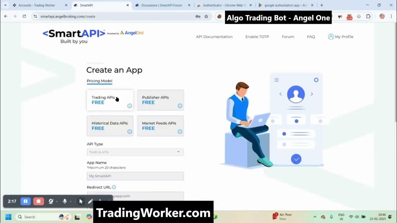 🚀📉 AngelOne - Algo Trading Bot using TradingWorker.com | Automated Trading! 🚀#TradingWorker ...