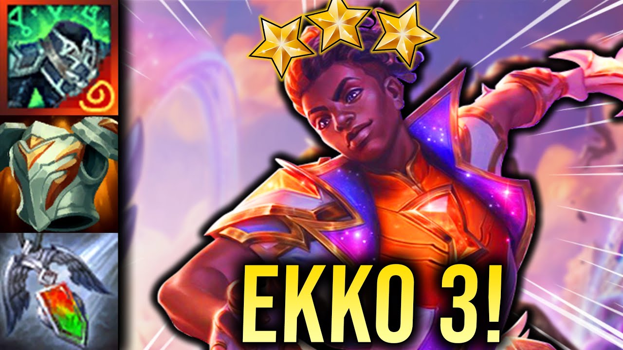 EKKO 3 ⭐⭐⭐ THE INVINCIBLE TANK | Teamfight Tactics Set 8 Patch 13.1c ...