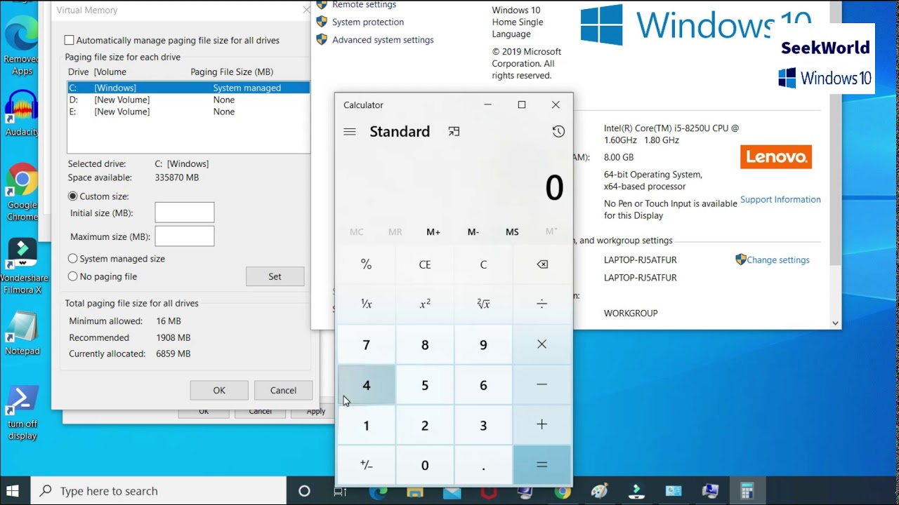 How To Change Virtual Memory On Windows 10 To Optimize System How To Change Virtual Memory On Windows 10 To Optimize System