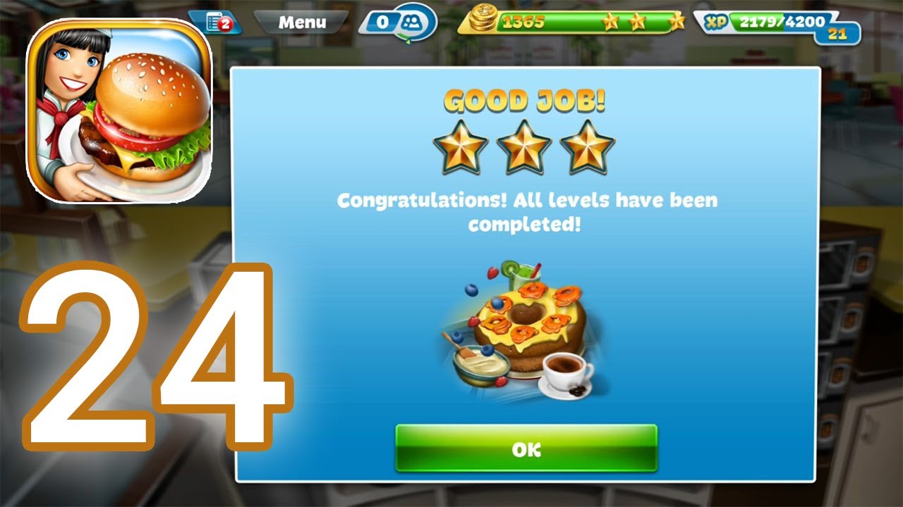 Cooking Fever - Gameplay Walkthrough Part 24 - Bakery Level 36 - 40 ...