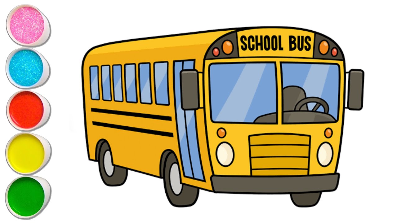 Wheels On The Bus Drawing , Ice Cream,House And Kitchen Drawing And ...