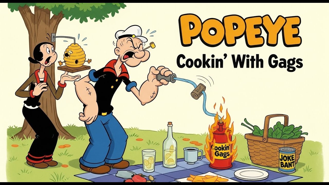 Popeye: Cookin' With Gags (1955) - April Fools' Picnic Pranks! - YouTube