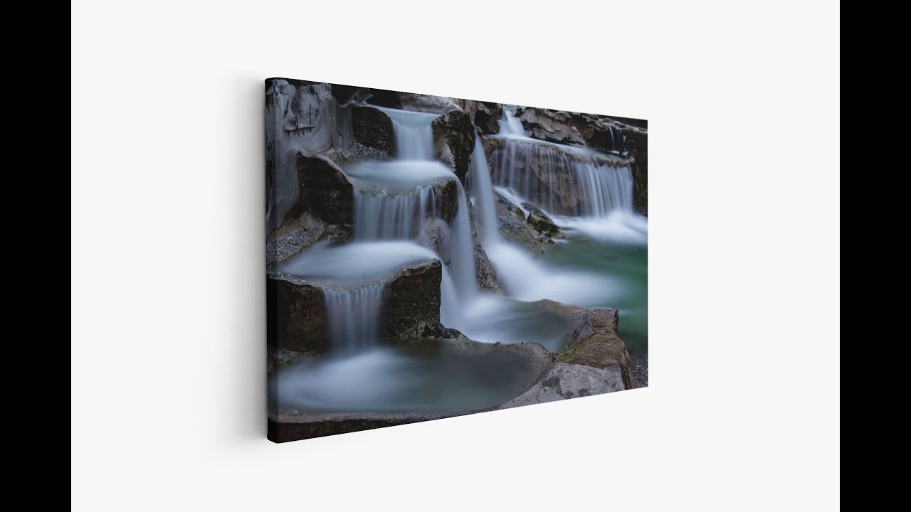 Вулканичен водопад - пано за стена - YouTube