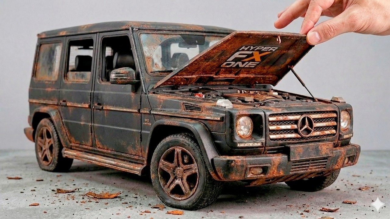 ASMR Restoration Abandoned Mercedes Benz G Wagon collection model - YouTube