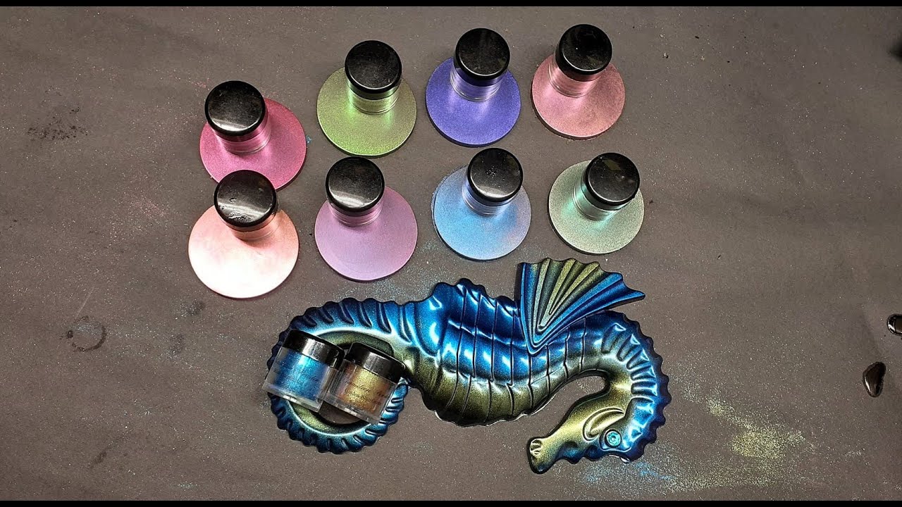 #07 Testing out Temu's 10pcs Chameleon Pigments, Epoxy Resin Shimmer ...