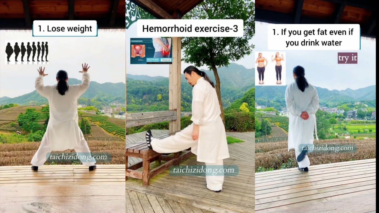 If you get fat even if you drink water | Hemorrhoid exercise | Tai chi ...