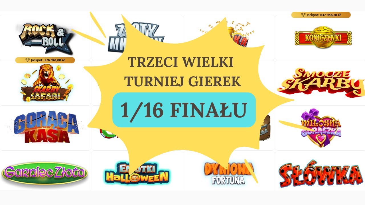 Wielki Turniej Gierek #3 🏆 1/16 FINAŁU 👉 Gram w 32 Gierki - YouTube