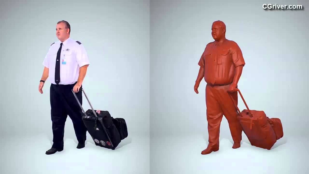 3D Human Model: Realistic TSA Officer for 3ds Max, Cinema 4D, SketchUp ...