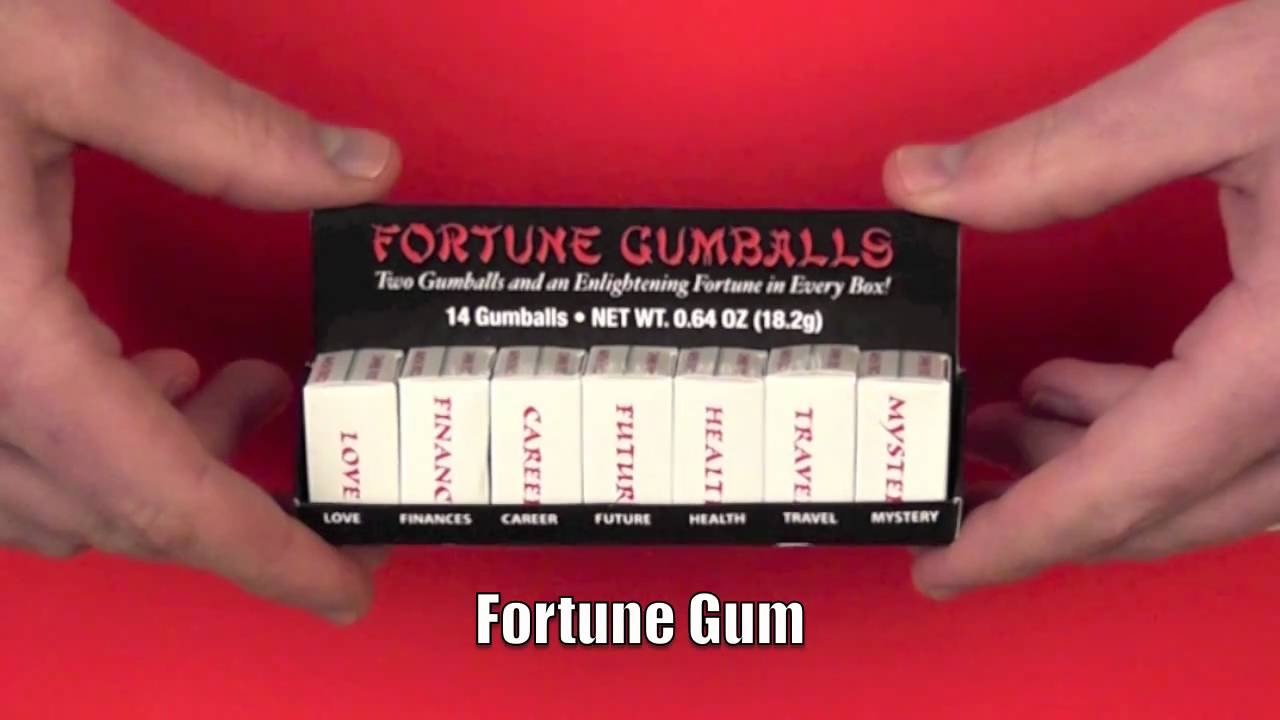 Fortune Gum - Archie McPhee - YouTube
