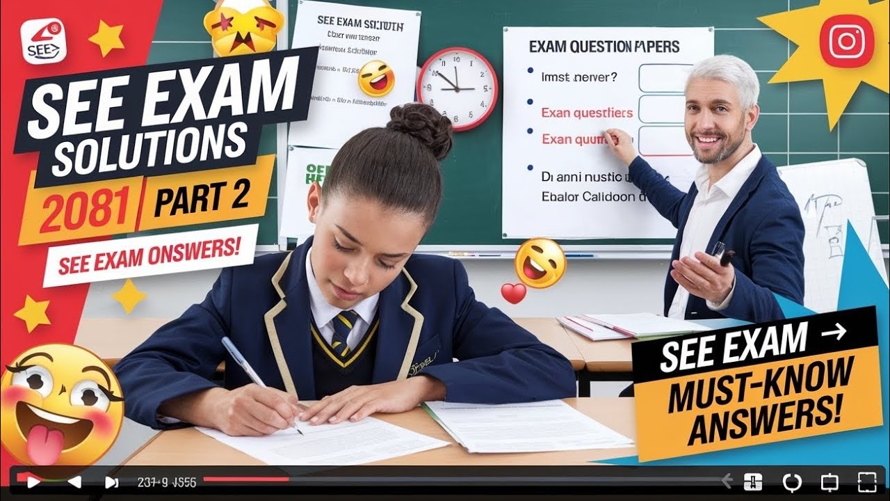 SEE 2081 Model Question Solution | Sub: English | Free and Guided ...