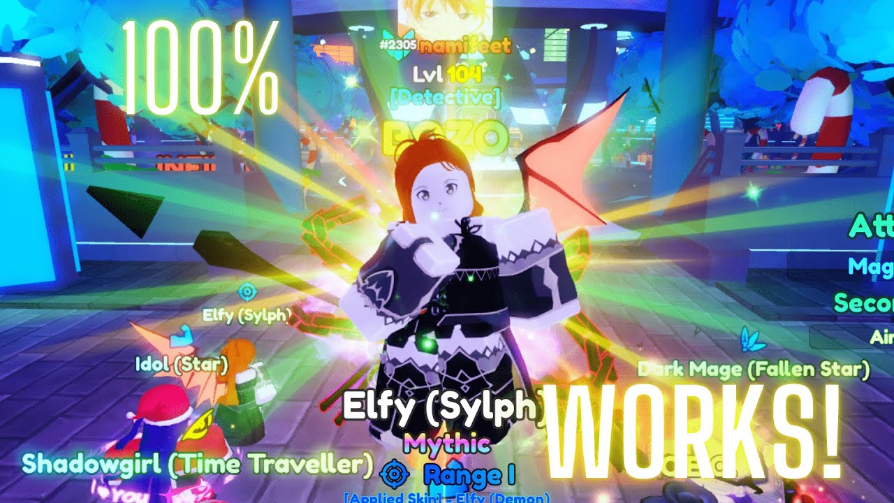 How To Do Elfy Inf Buff in Anime Adventures #animeadventures #roblox ...