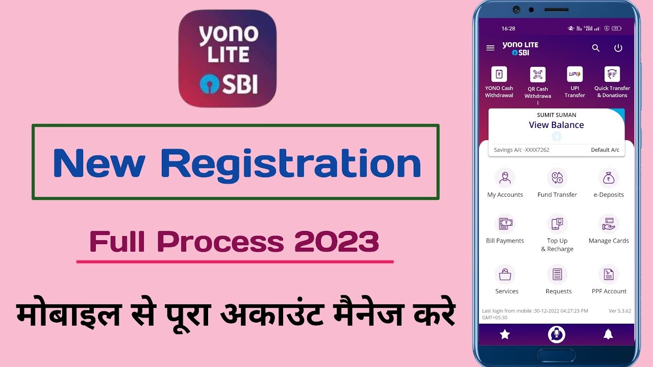 Yono Lite Sbi New Registration 2023 | Yono Lite Sbi Me Login Kaise Kare ...