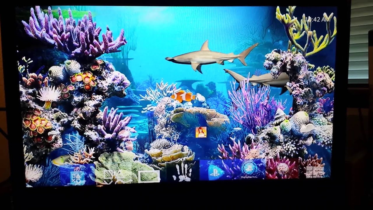 2 Aquarium Dynamic Theme - New PS4 Theme - YouTube