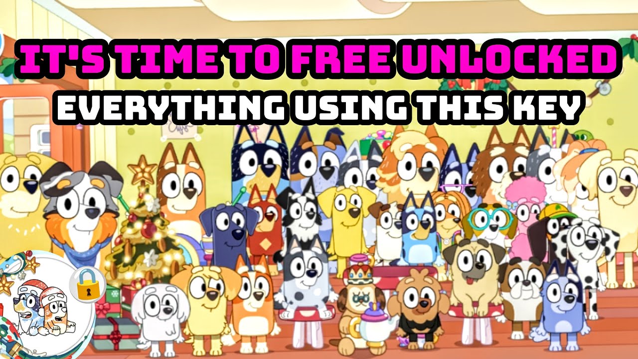 Bluey Let's Play It's Time To Free Unlocked Everything Using This Key ...