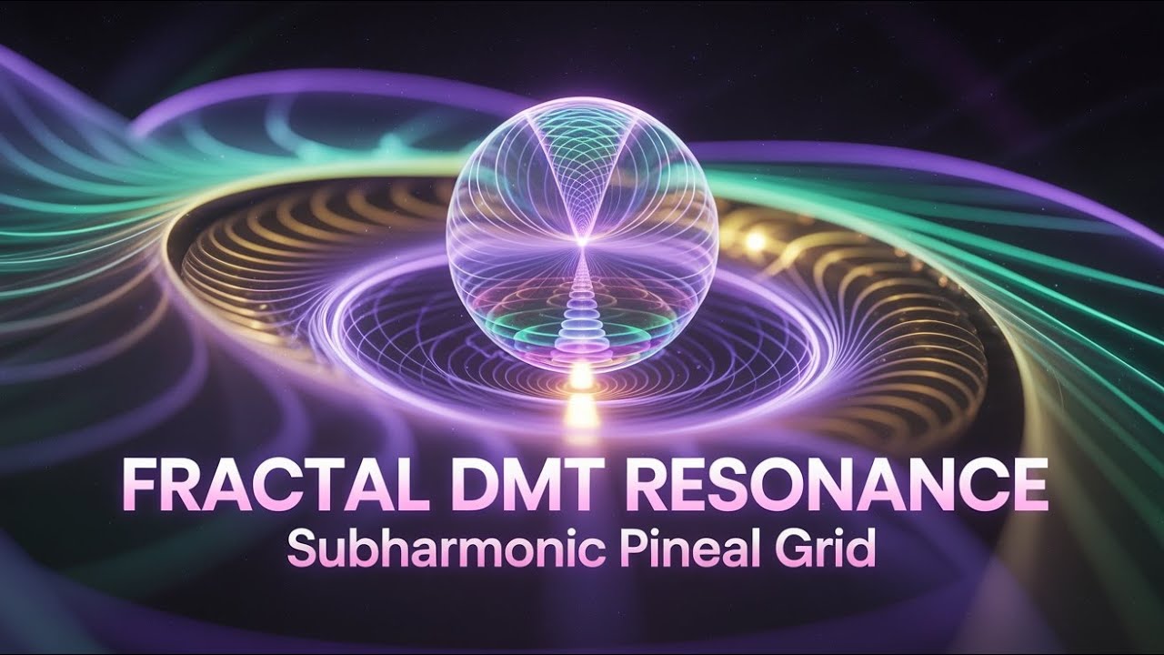 Fractal DMT Resonance | Subharmonic Pineal Grid (8-Hours Black Screen) - YouTube