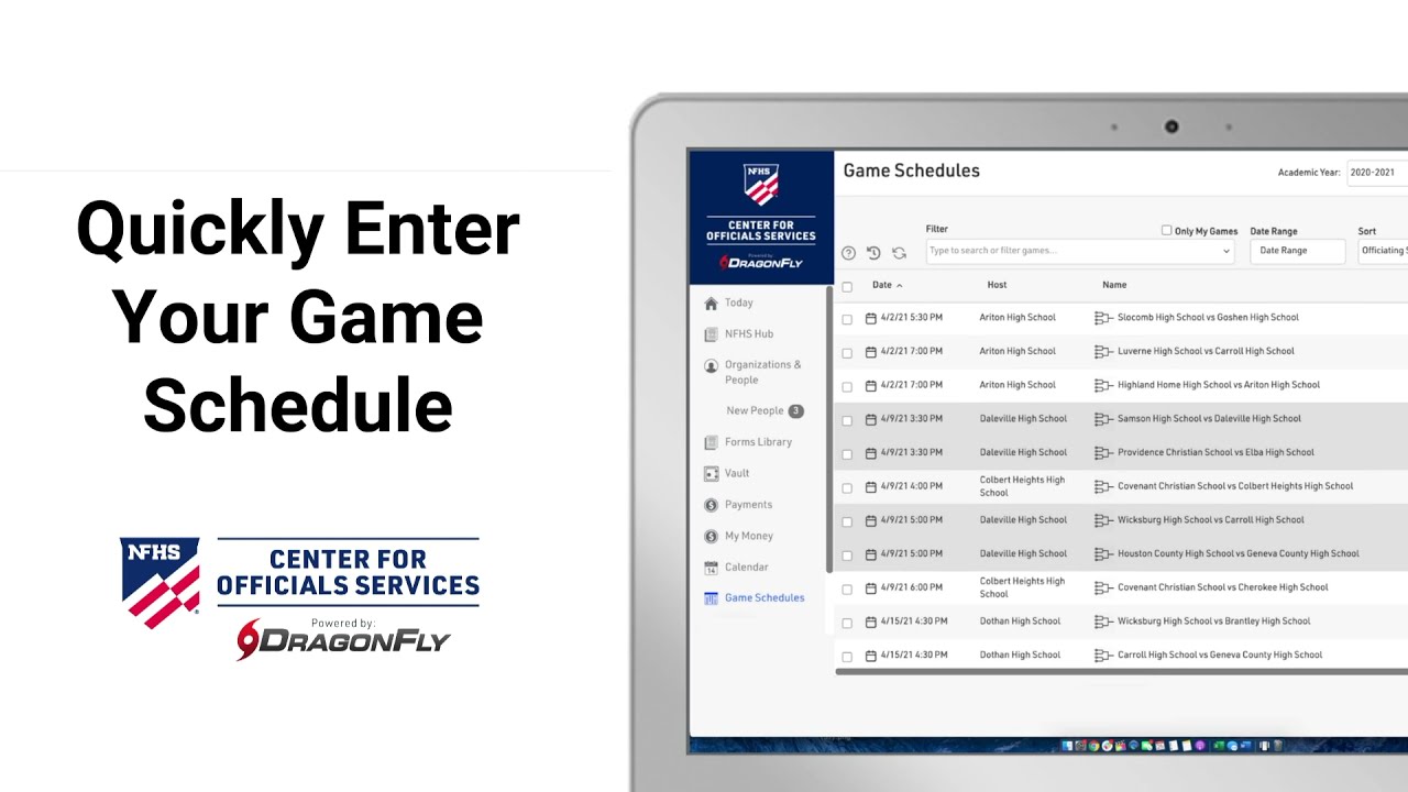 Quickly Add Games to Your Schedule - YouTube