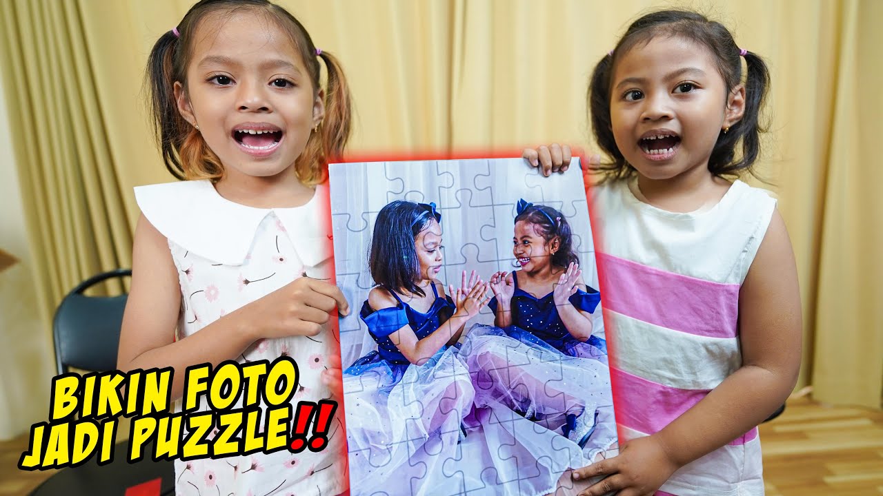 TANTANGAN MENYUSUN PUZZLE DARI FOTO ALUNA DAN AMANDA‼️😱 - YouTube