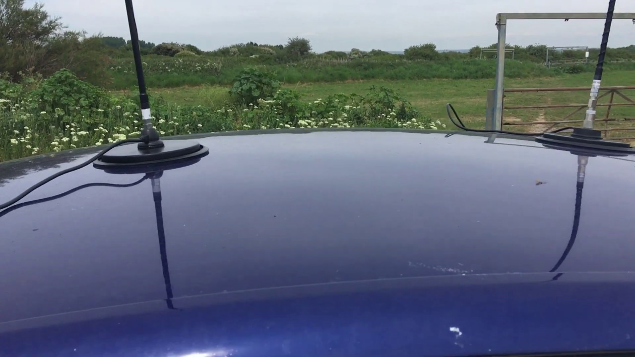 Using 2 Ampro HF Mobile Whips on One Car - YouTube