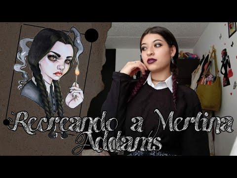 Recreando outfit + peinado + makeup de MERLINA ADDAMS 🖤 | Loren Campos ...