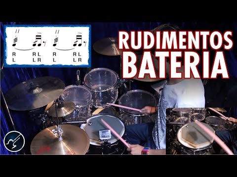 40 Rudimentos de Bateria | Parte 1 | 15 Primeros Roll Rudiments - YouTube