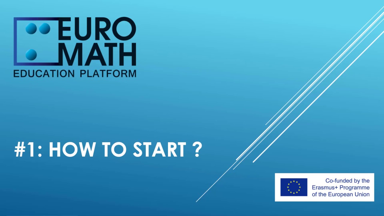 1. How to start EuroMath Application? - YouTube